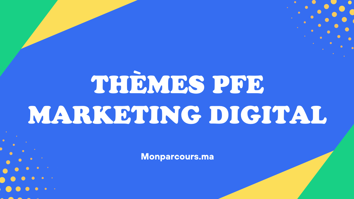 Thèmes PFE Marketing Digital
